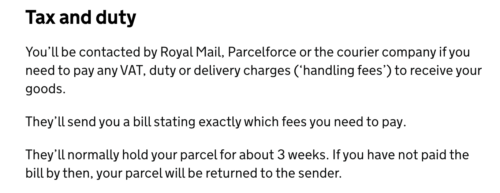 【VATを請求されたら①】日本からイギリスへEMSで荷物を送る際の注意。返金も申し込める。 | YURIKA'S BLOG